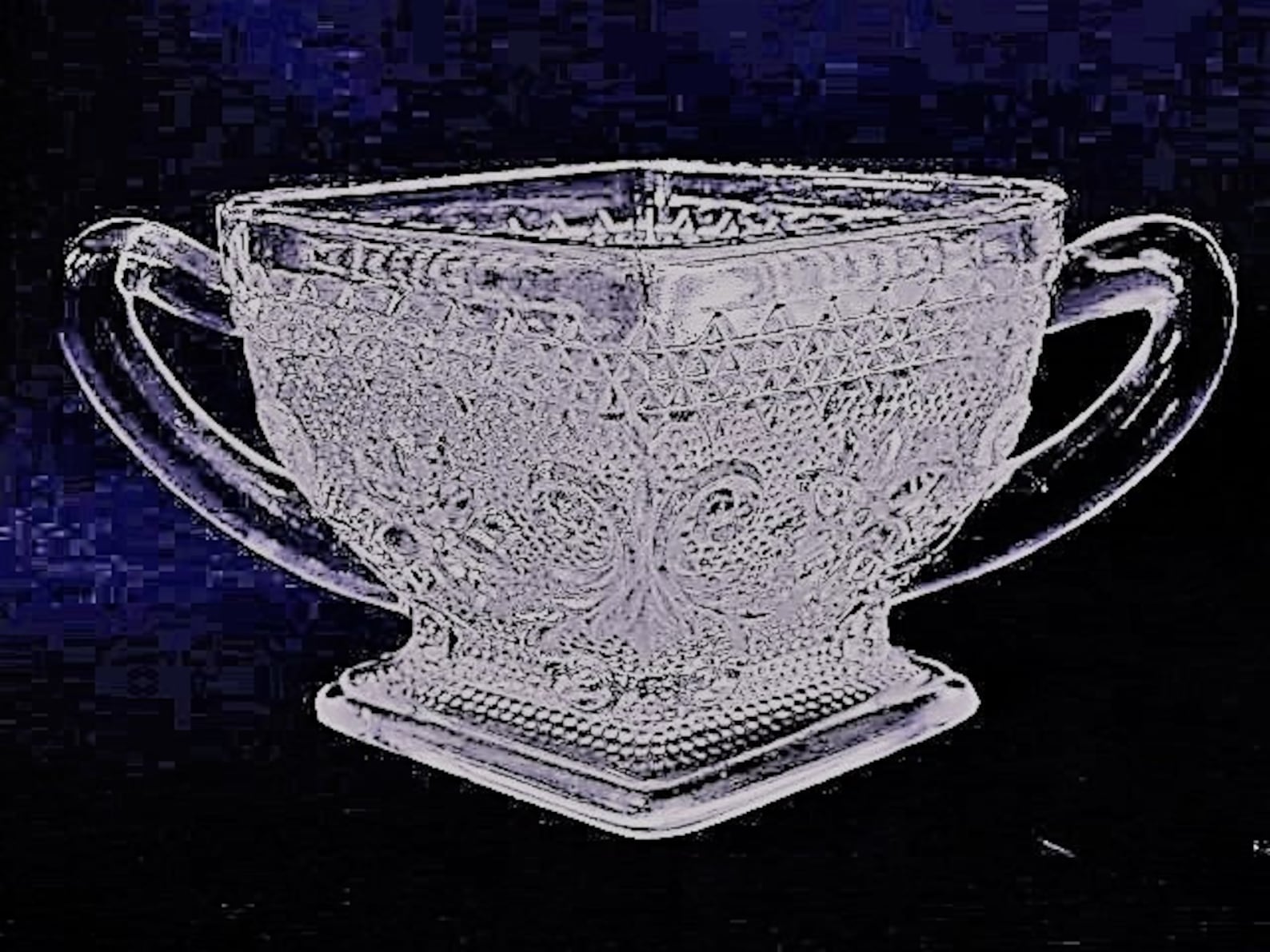 Collectible Vintage SANDWICH GLASS Pattern Pressed Glass - Etsy