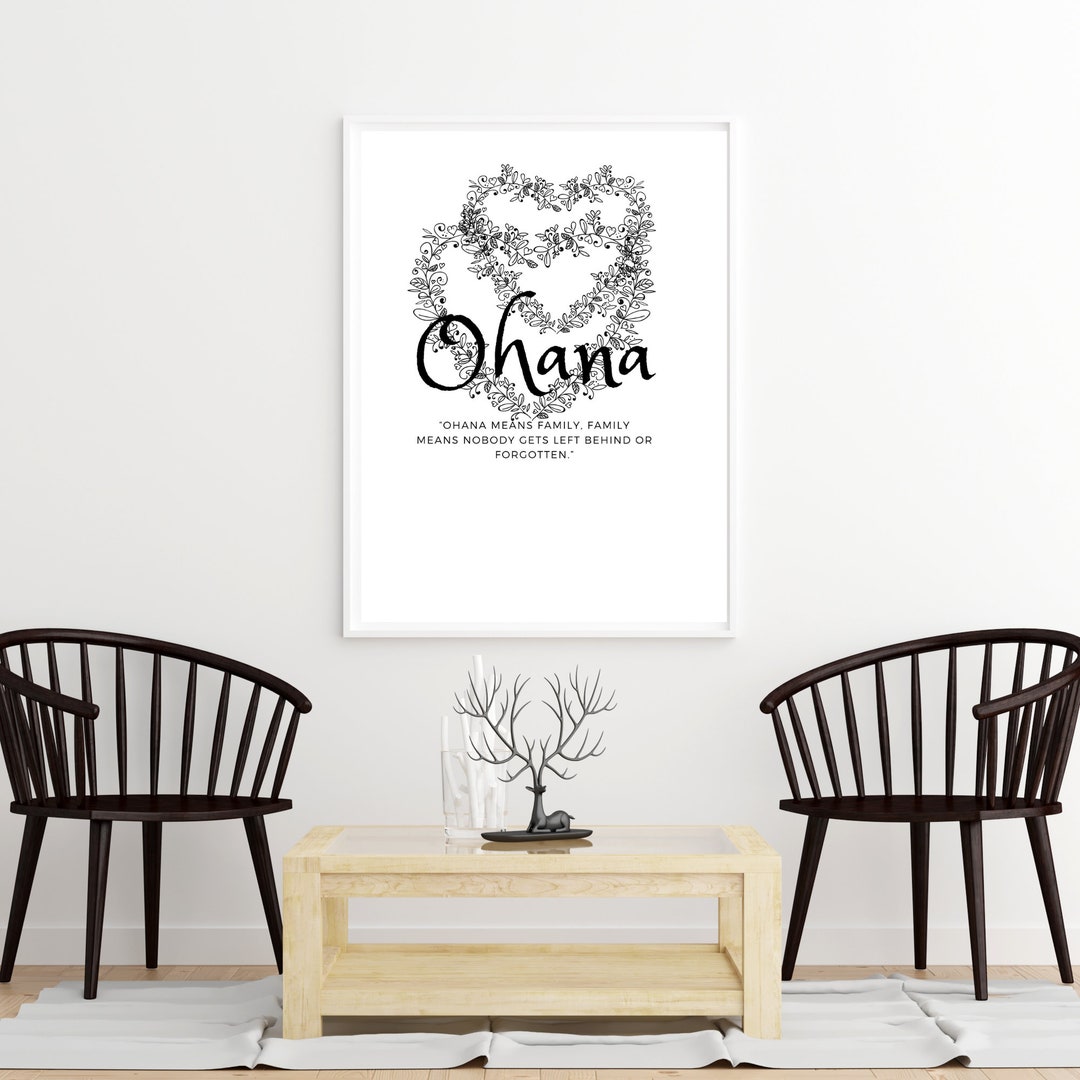 Ohana Digital Wall Art - Etsy