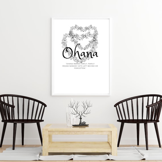 Ohana Digital Wall Art | Etsy
