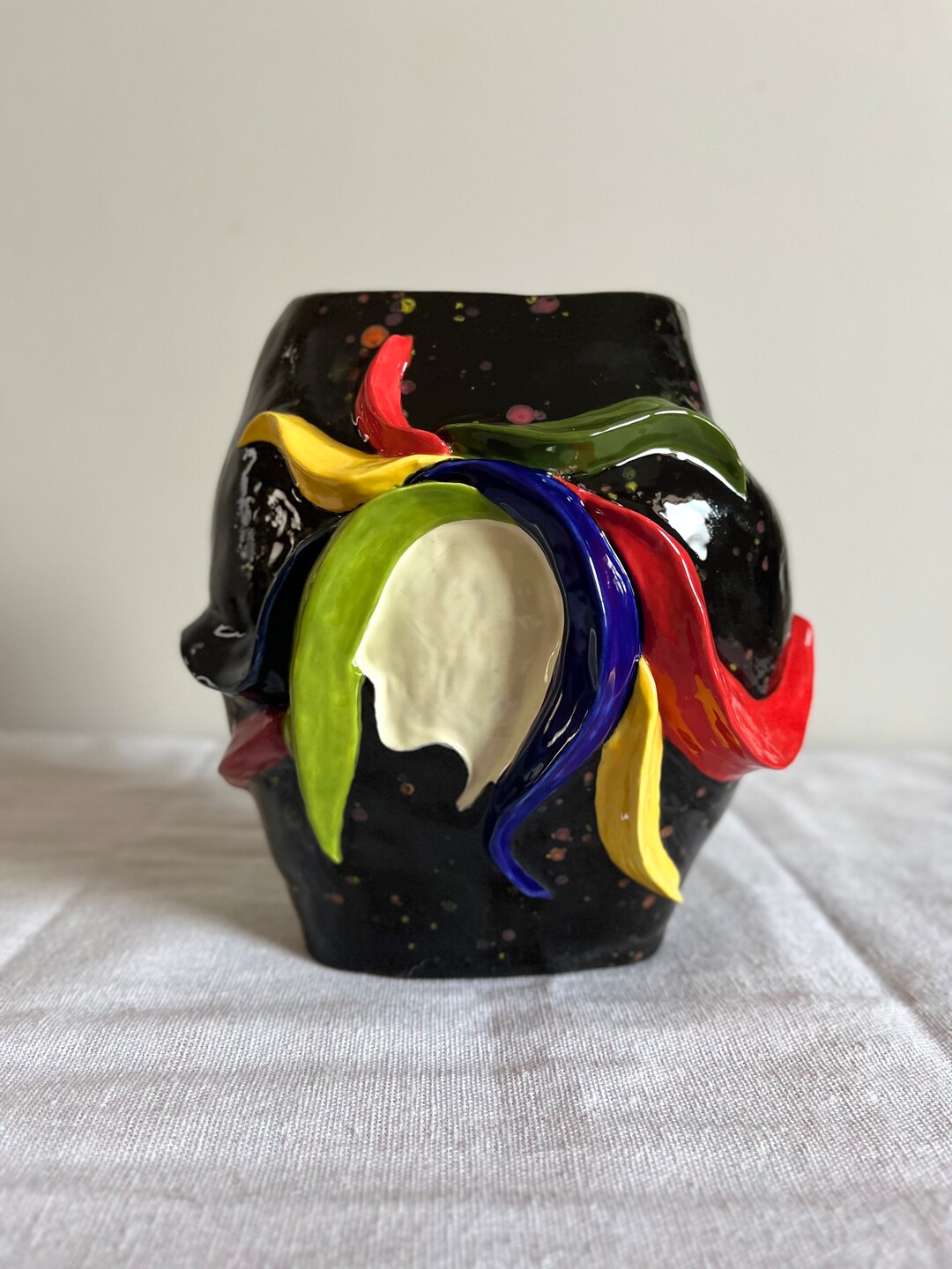 Unique Ceramic Flower Vase | Colorful Handmade Ceramic Vase ...