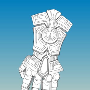 League of Legends Arcane VI Gauntlets Pepakura Foam HD Cosplay - Etsy ...