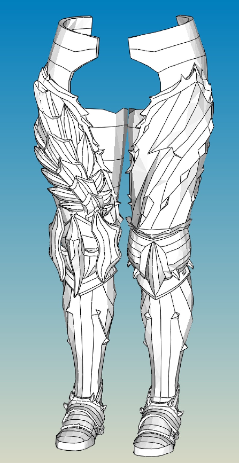 Zinogre Female Armor Pepakura Foam Cosplay Templates - Etsy