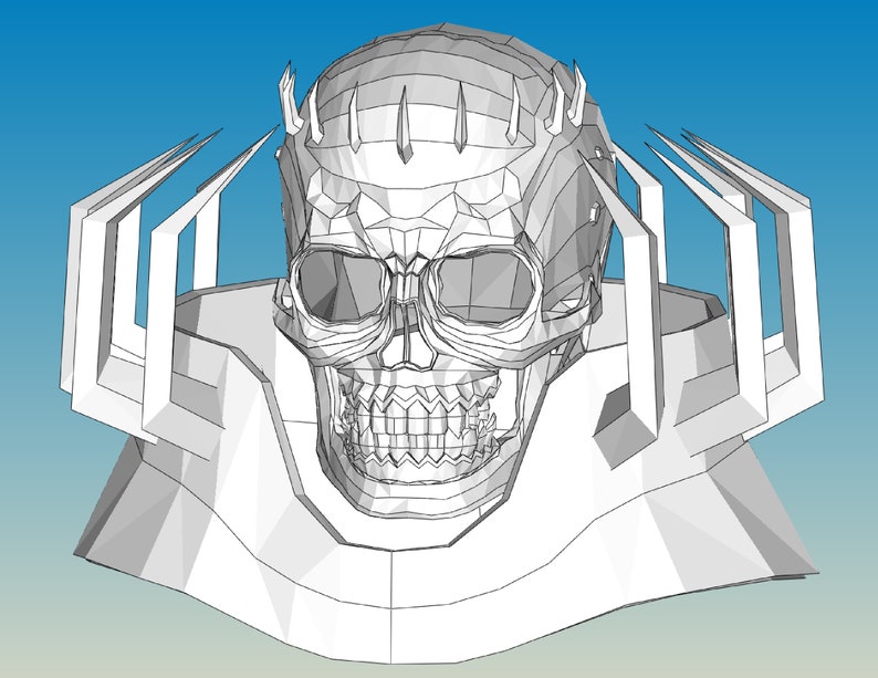 Skull Knight W/sword and Shield Cosplay Pepakura Foam Templates - Etsy