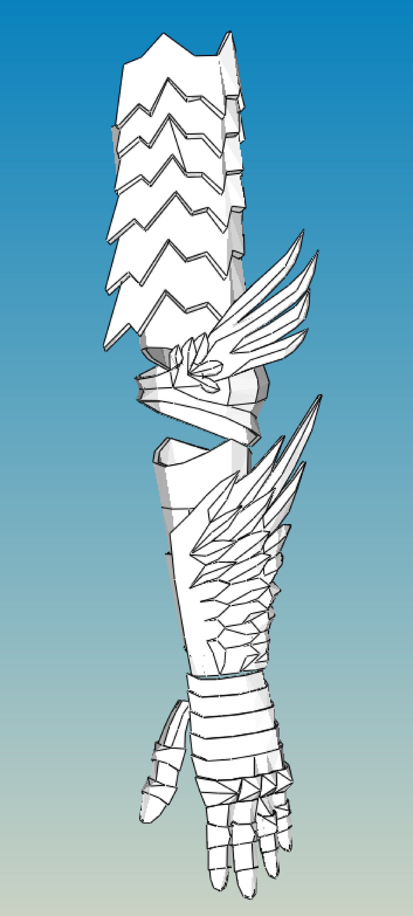 Griffith Armor With Sword Cosplay Pepakura Foam Templates - Etsy