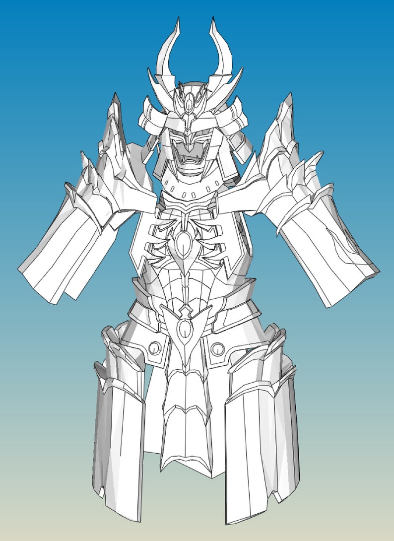 Magnamalo Armor Pepakura Cosplay Pepakura Patrones de espuma - Etsy México