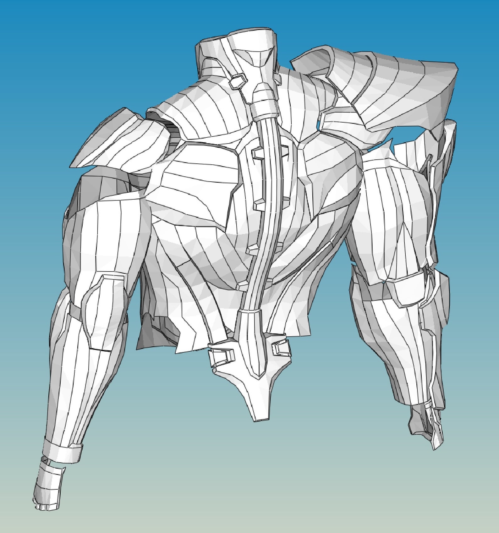 Jetstream Sam Cosplay Pepakura Foam Patterns - Etsy