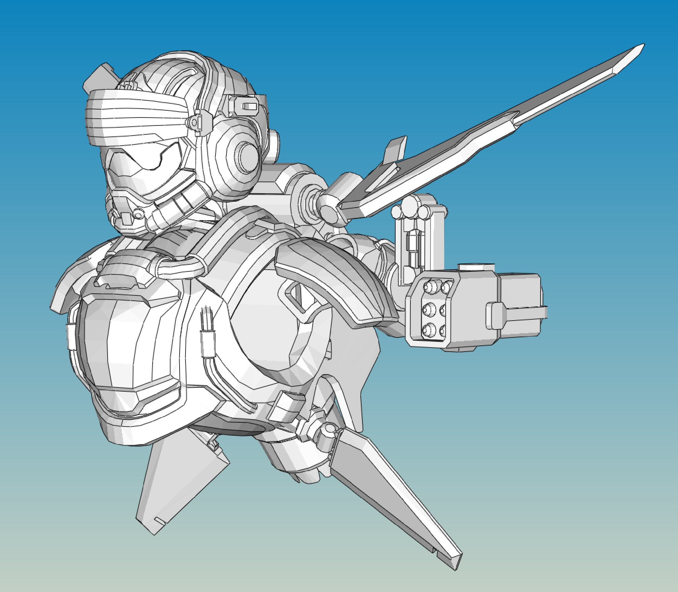 Valkyrie Cosplay Foam Pepakura Templates - Etsy