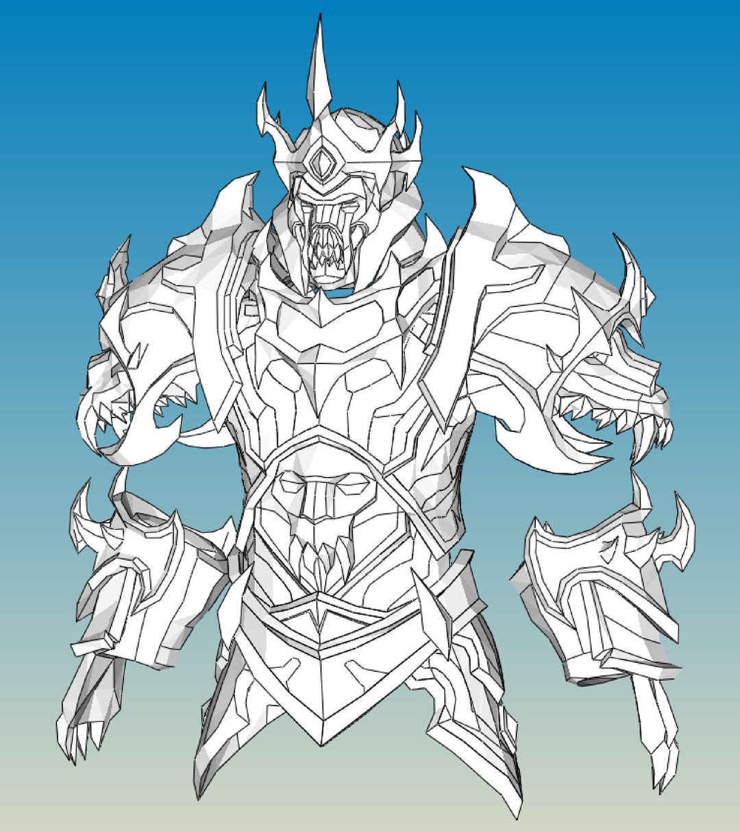 Anduin Armor Foam Cosplay Pepakura Templates - Etsy