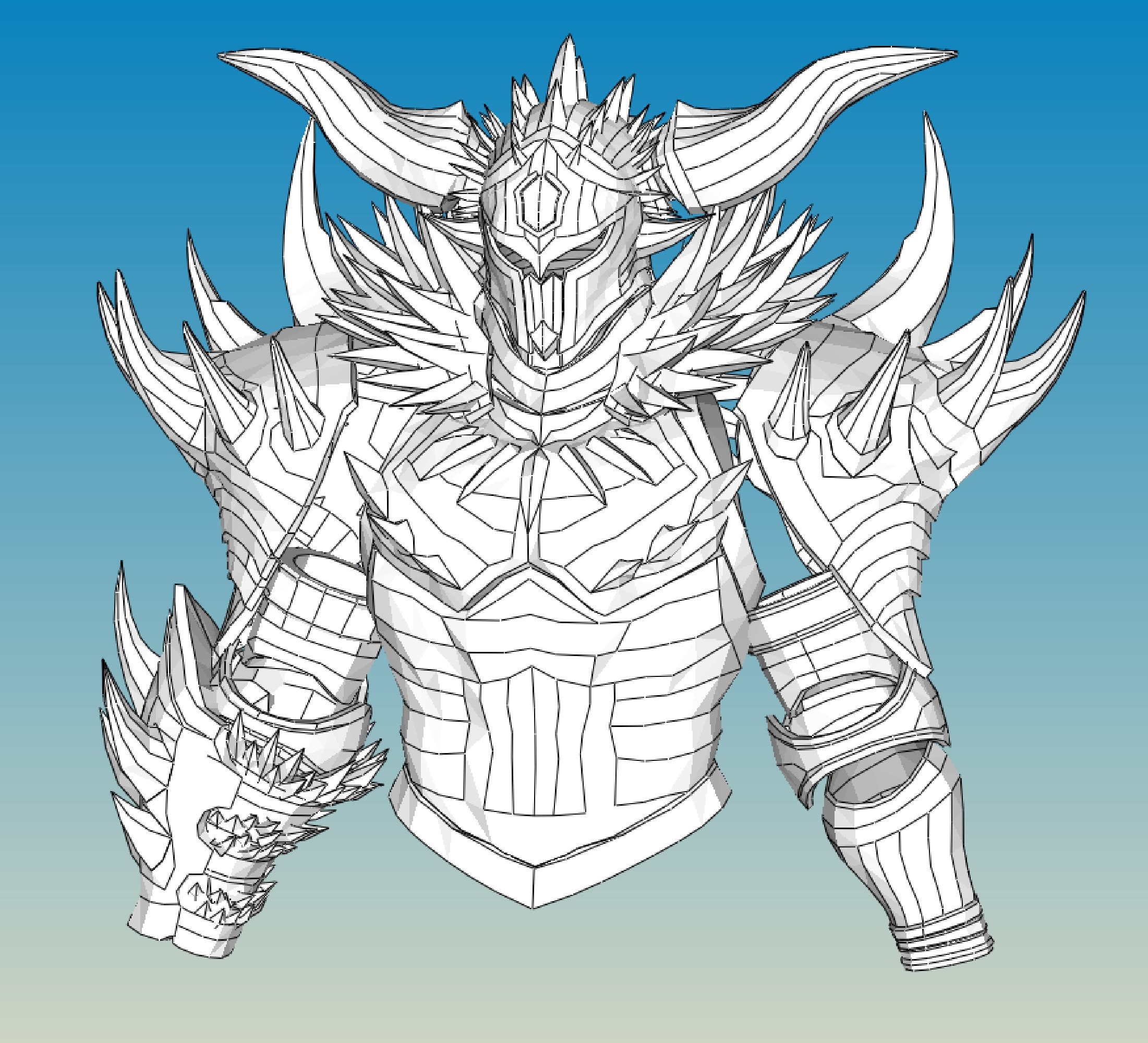 Nergigante Male Armor Foam Cosplay Pepakura Templates - Etsy UK