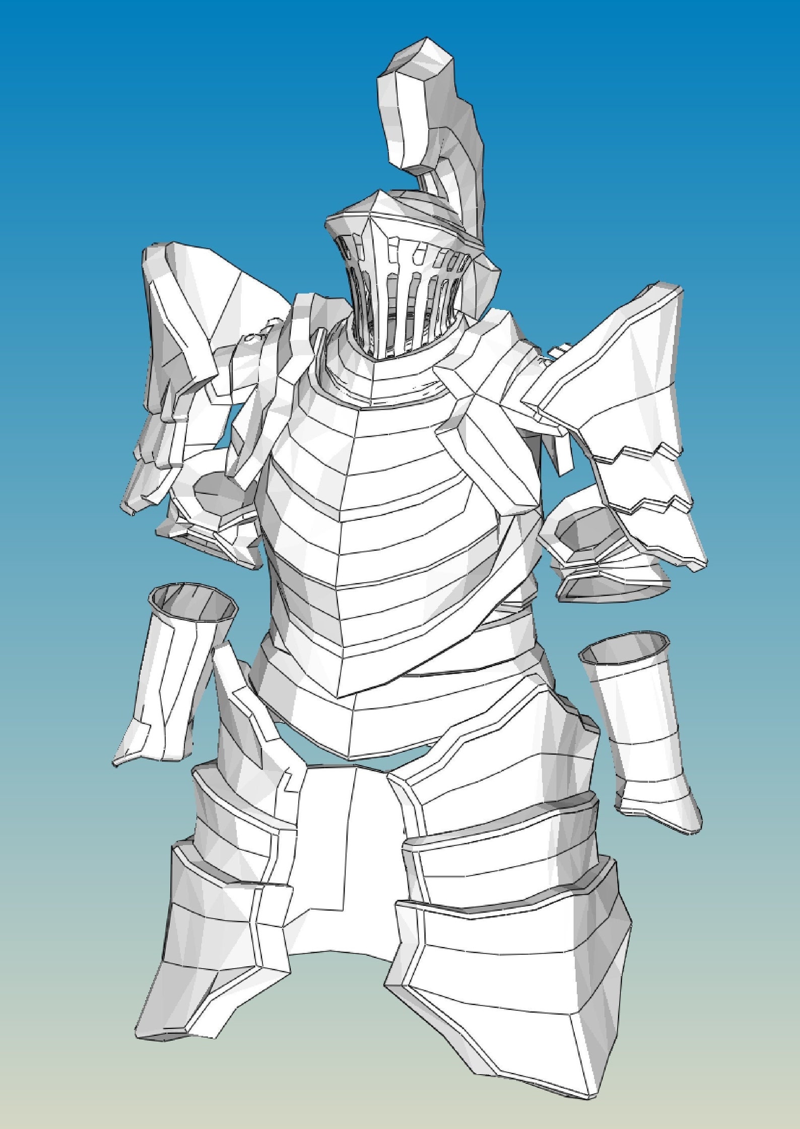 Havel W/maze and Shield Cosplay Pepakura Foam Templates - Etsy