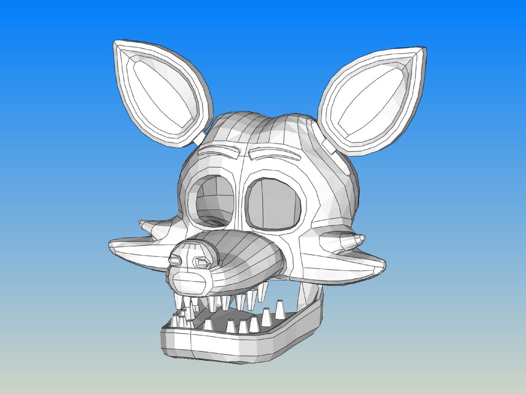 Fox Head Foam Templates Pepakura Cosplay - Etsy