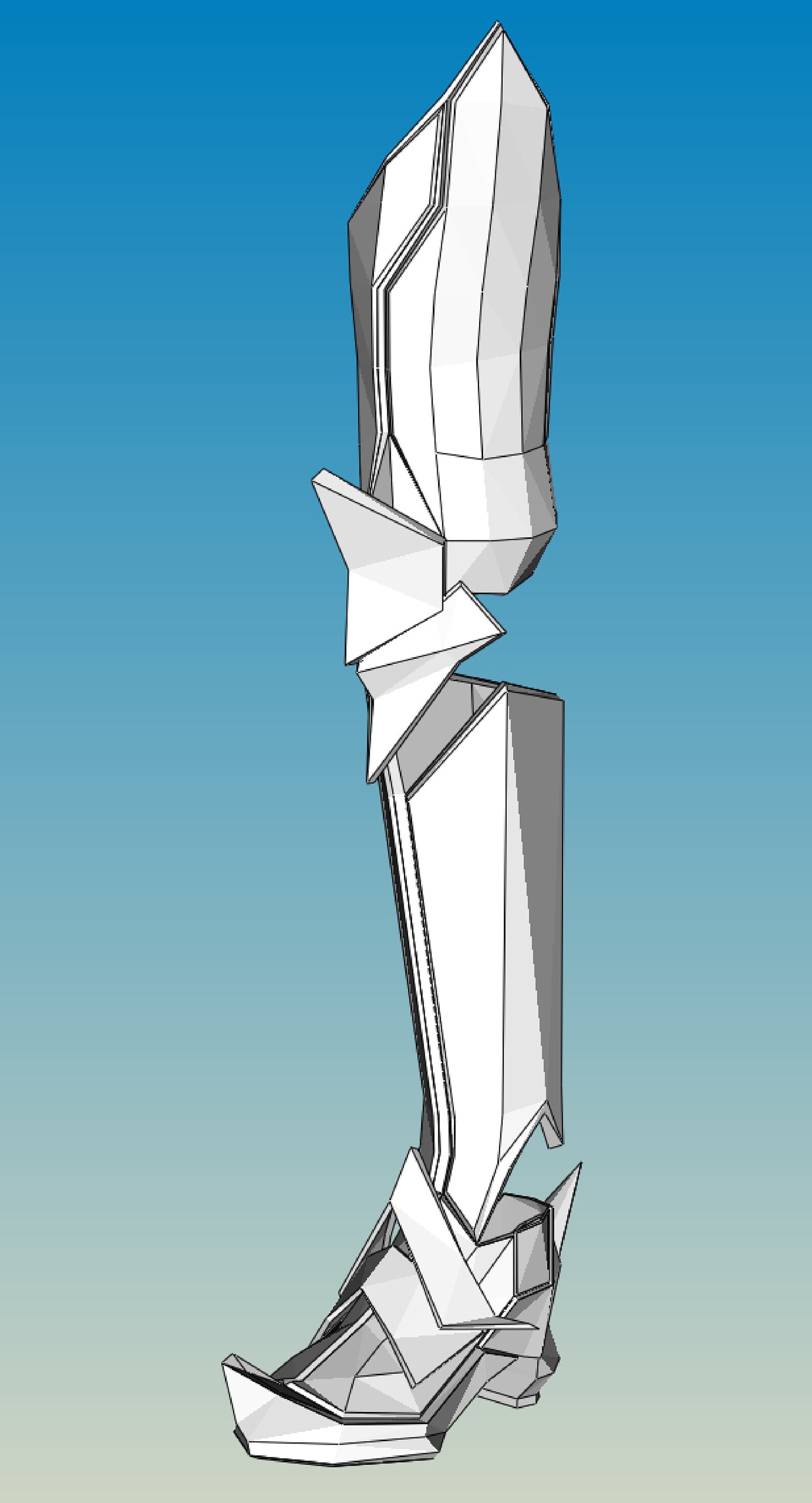 Mordred Armor With Sword Pepakura Foam Templates - Etsy