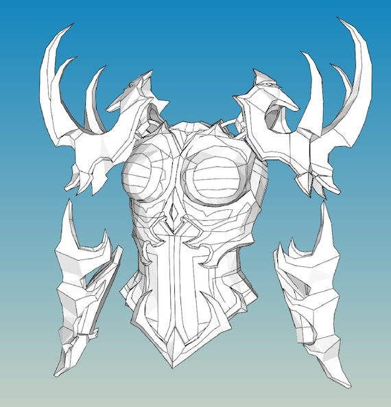 Sylvanas Armor With Bow Cosplay Pepakura Foam Templates - Etsy