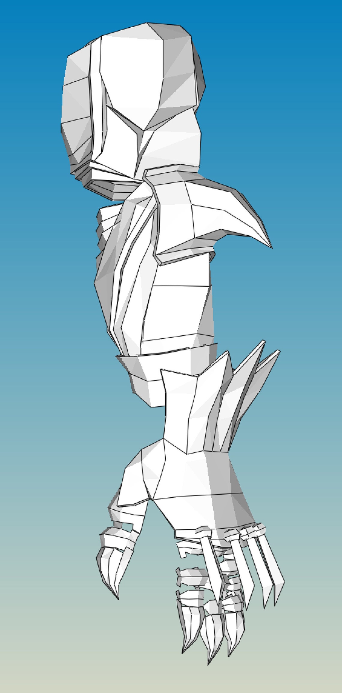 Skull Knight W/sword and Shield Cosplay Pepakura Foam Templates - Etsy