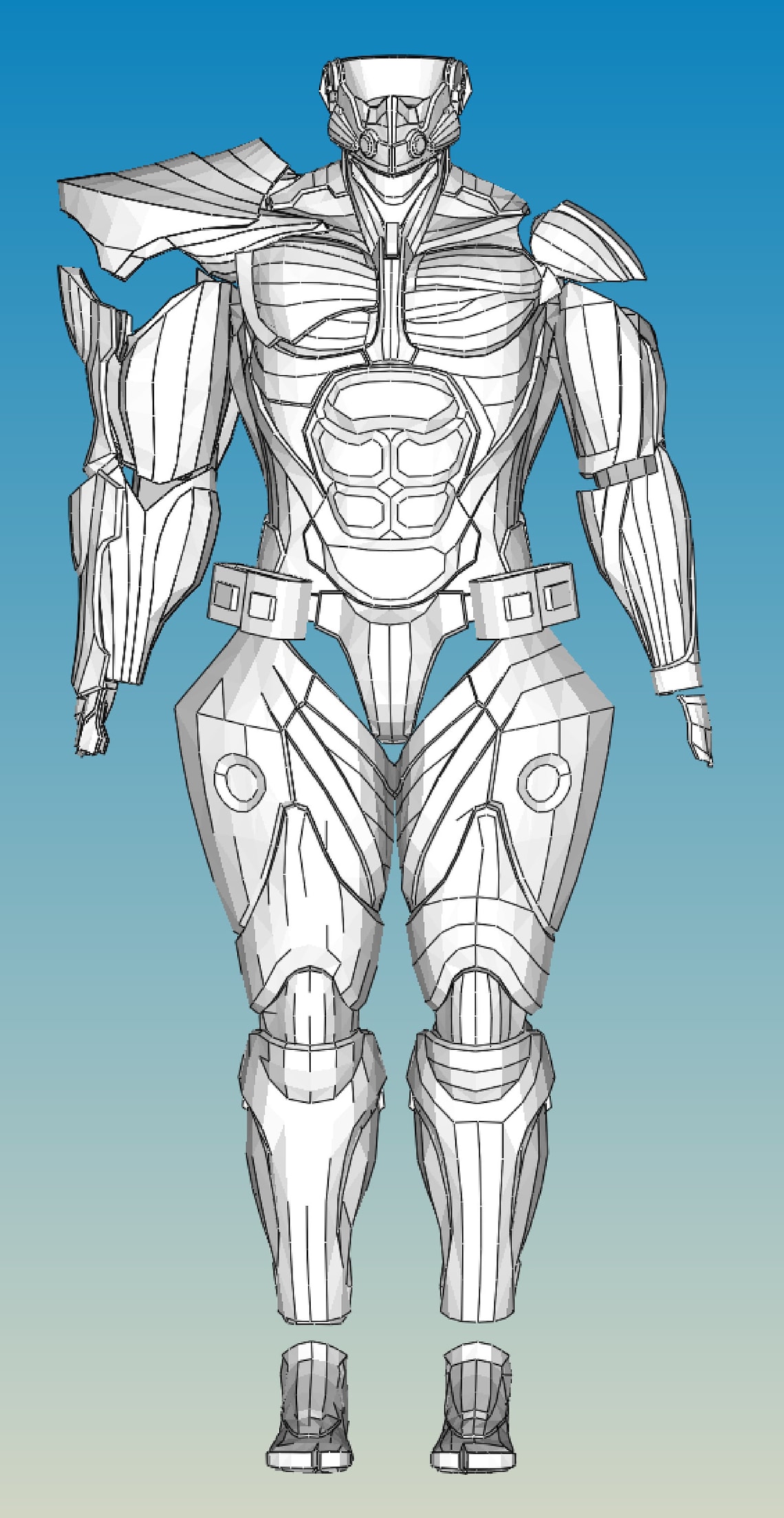 Jetstream Sam Cosplay Pepakura Foam Patterns - Etsy