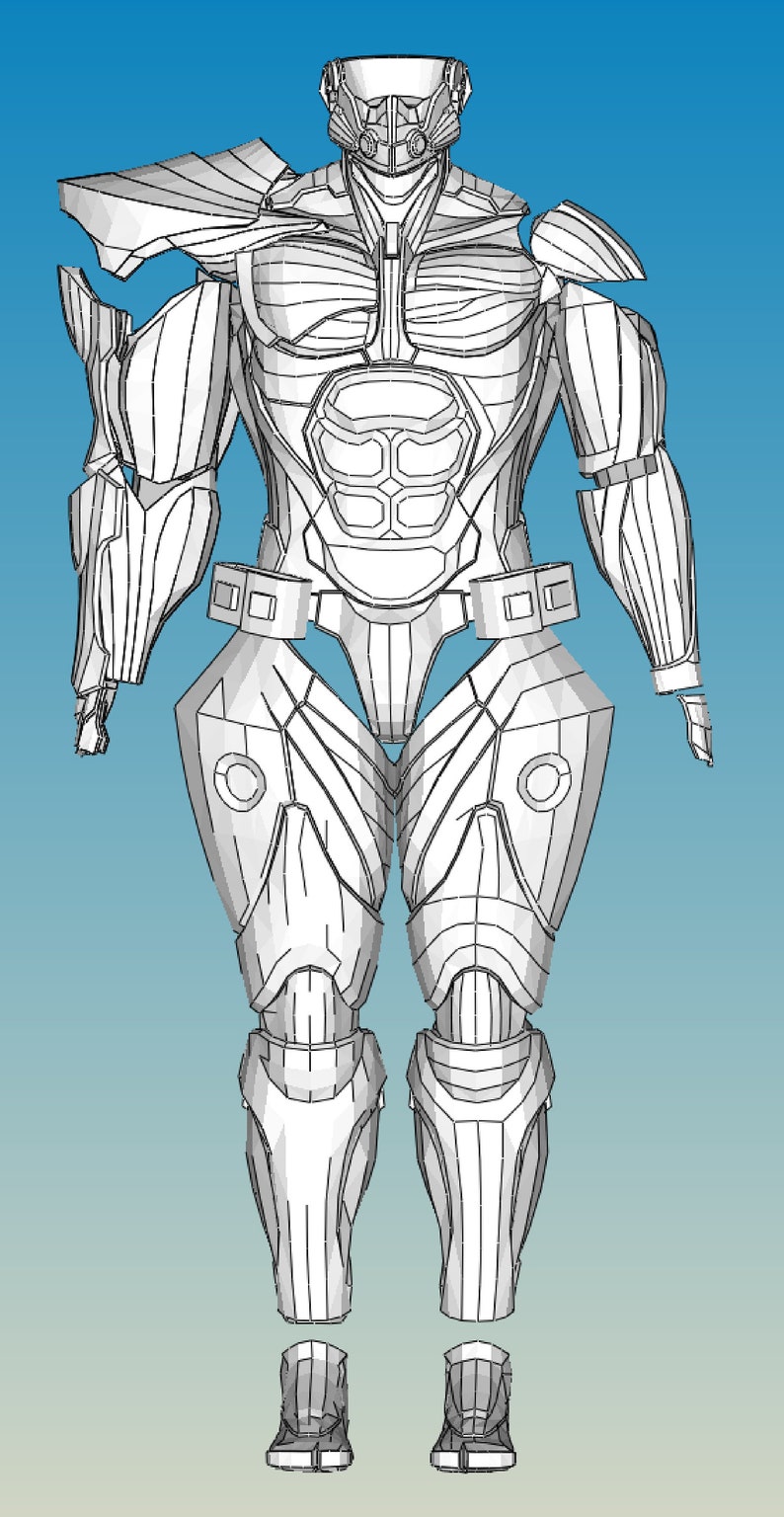 Jetstream Sam Cosplay Pepakura Foam Patterns - Etsy