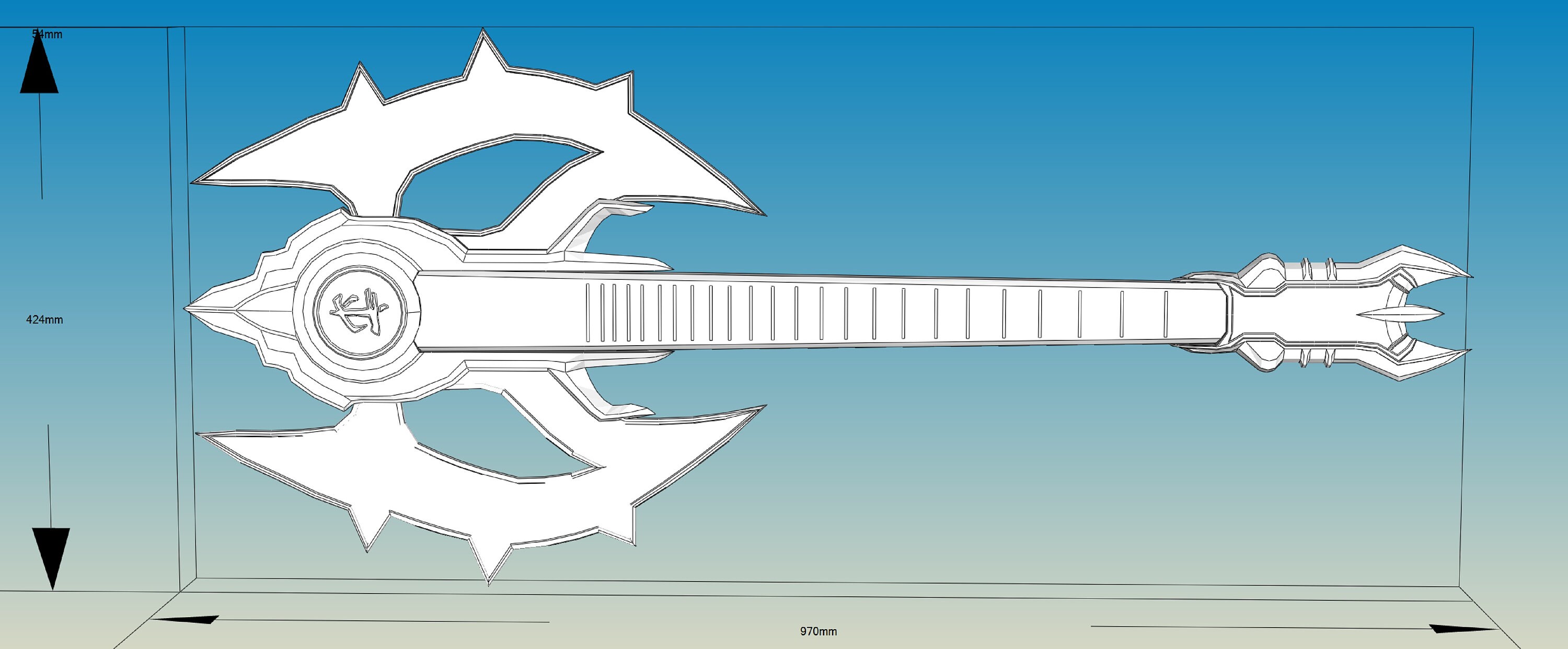 Crucible Guitar Foam Pepakura Templates - Etsy