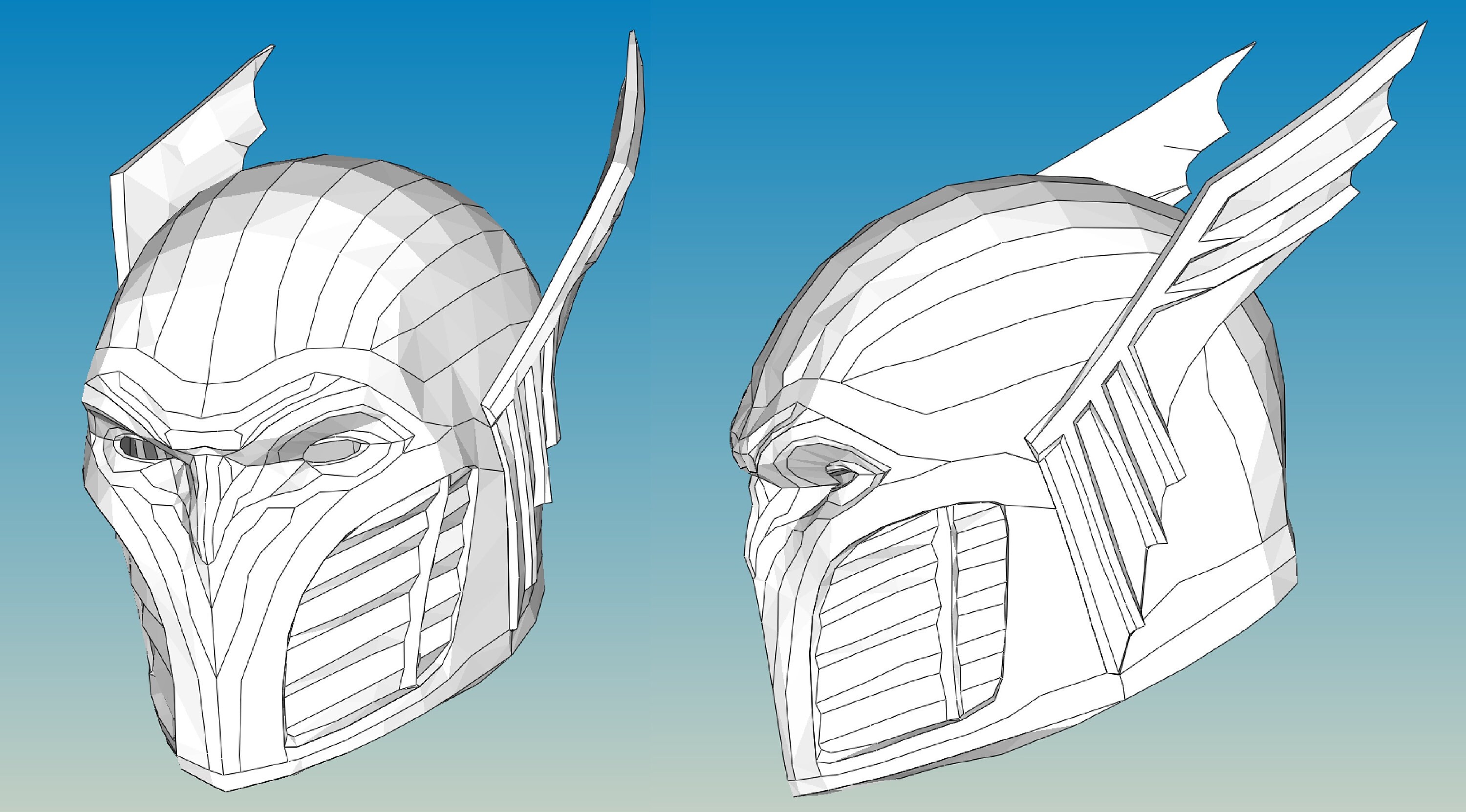 Red Death Cosplay Foam Pepakura Templates - Etsy