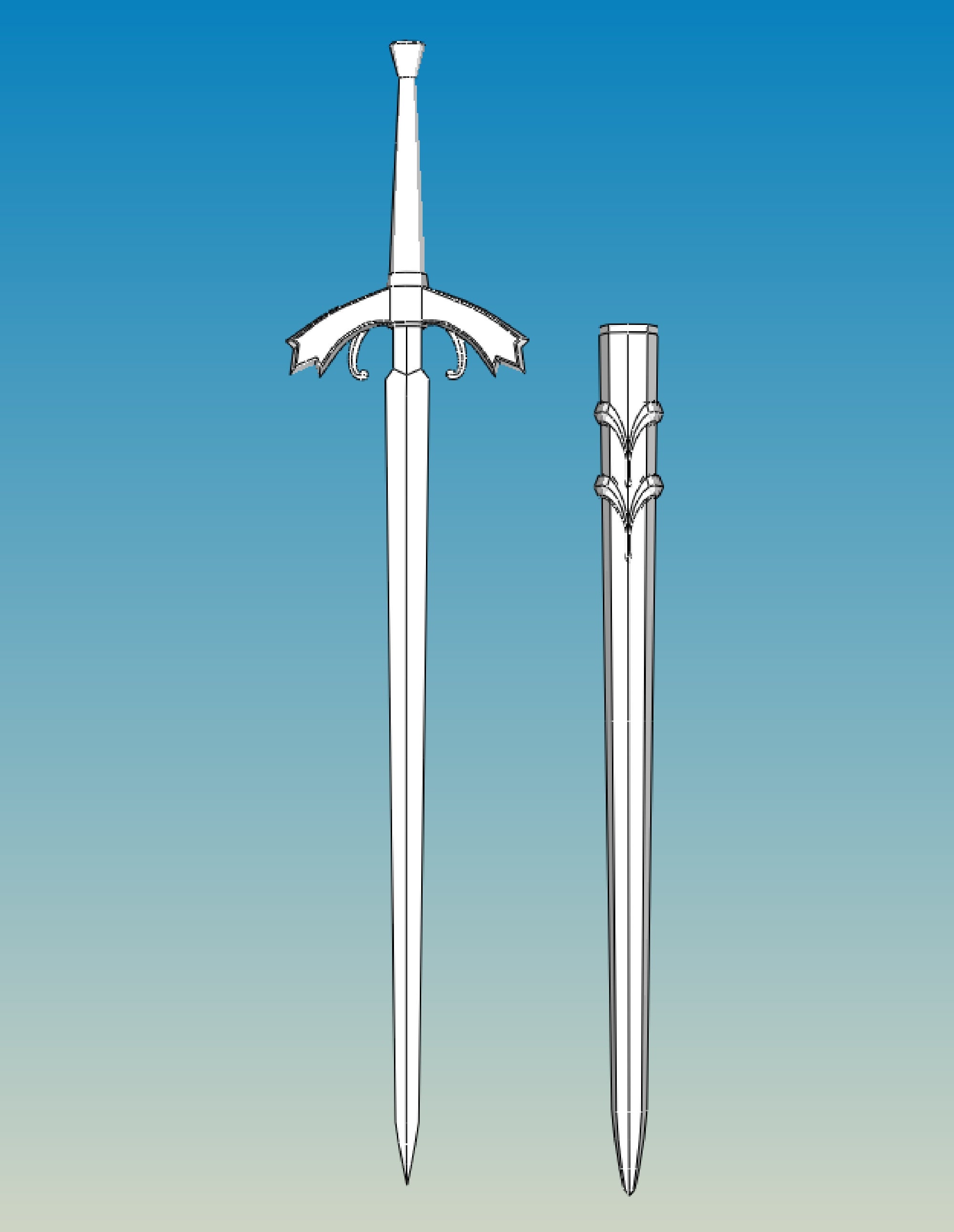 Casca Armor and Sword Cosplay Pepakura Foam Templates - Etsy