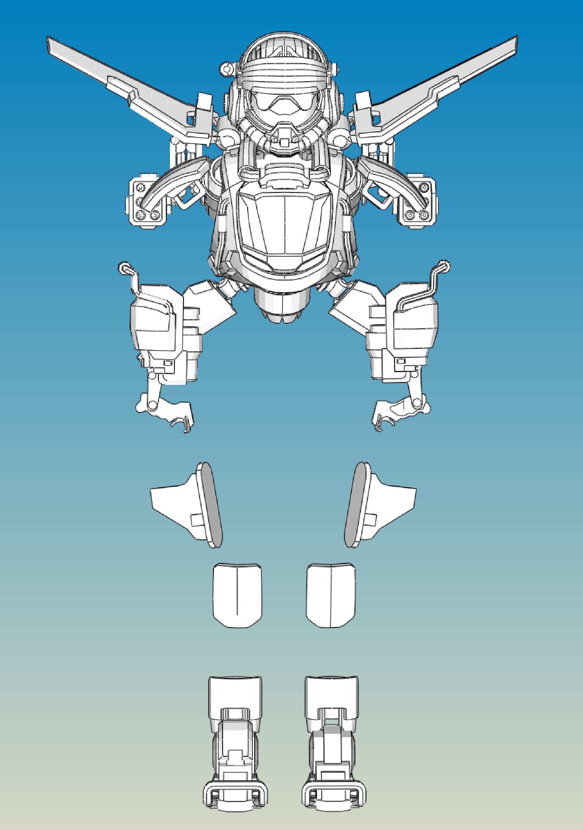 Valkyrie Cosplay Foam Pepakura Templates - Etsy