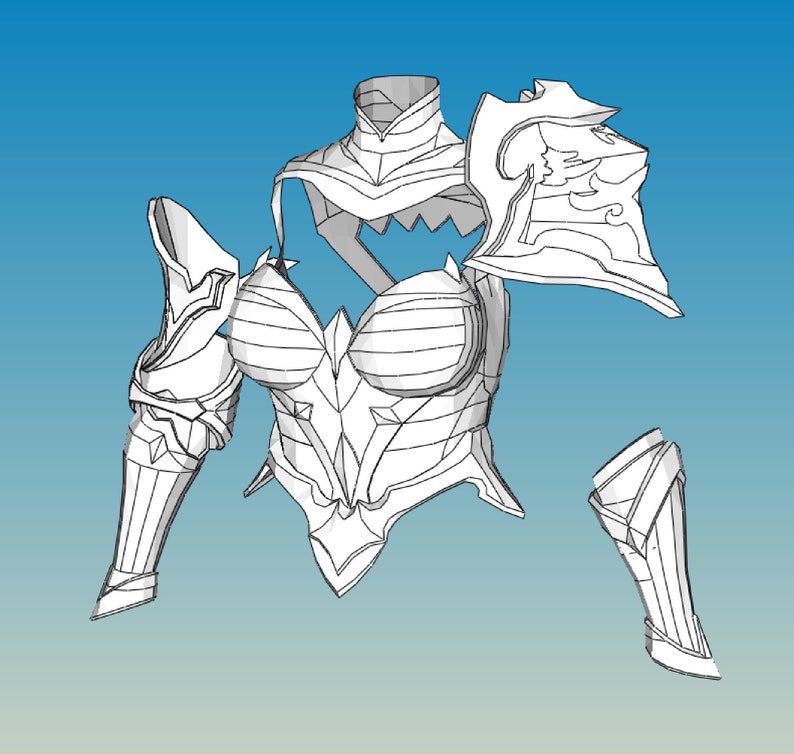 Noelle Cosplay Foam Detailed Pepakura Templates - Etsy
