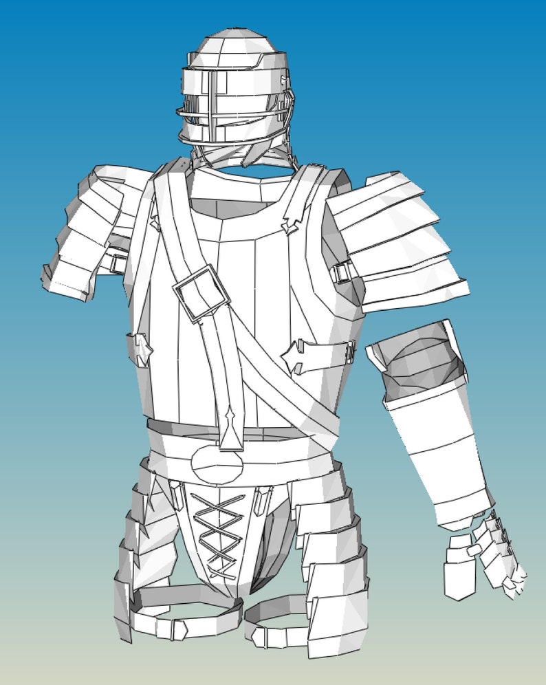 Guts Armor and Sword Cosplay Foam Pepakura Templates - Etsy