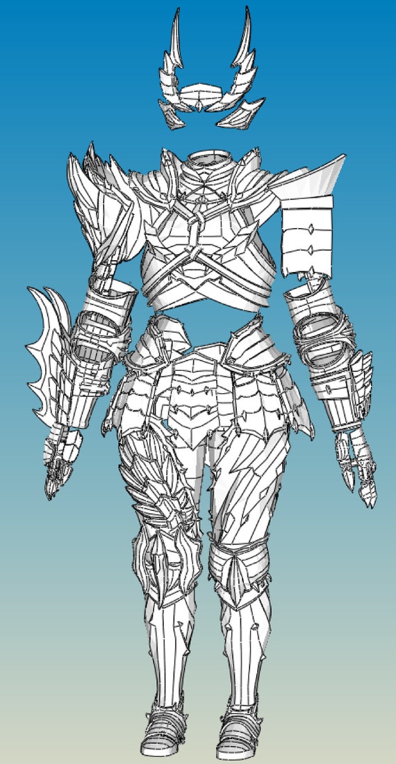 Female Armor Drawing