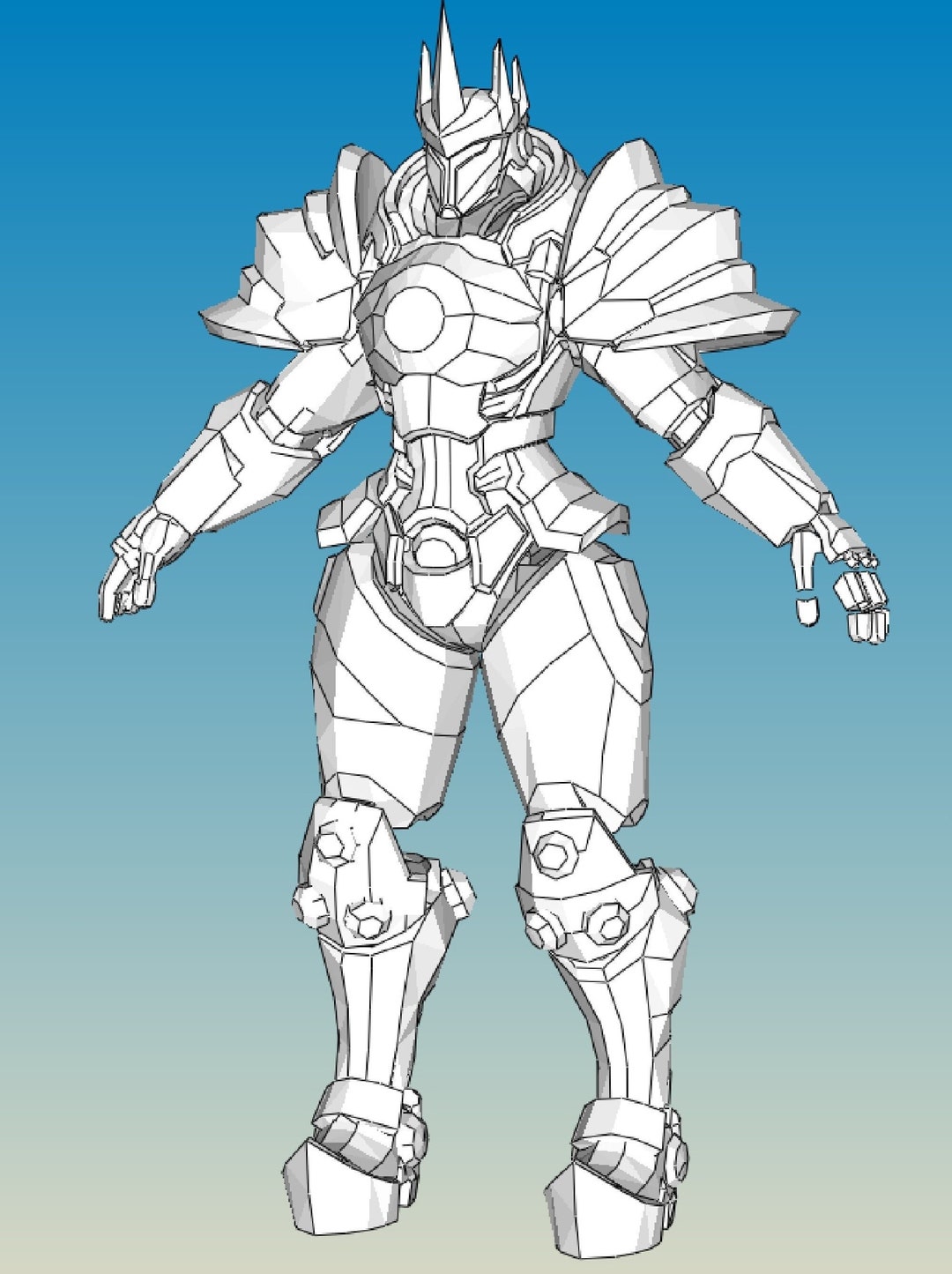 Reinhardt Crusader With Shield Foam Armor Templates - No Platform ...