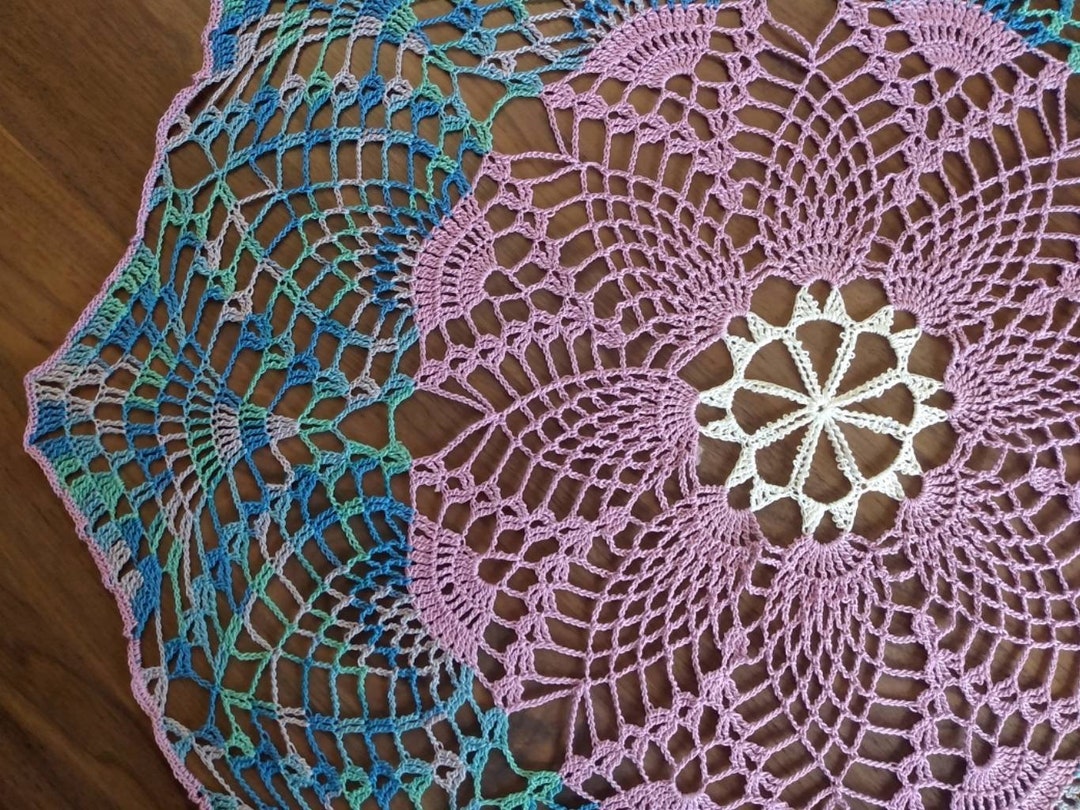 Spring Peacock Doily - Etsy