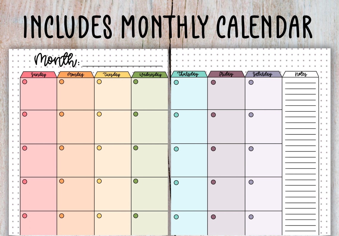 Teacher Lesson Planner Printable Pdf Planner Pages Lesson - Etsy