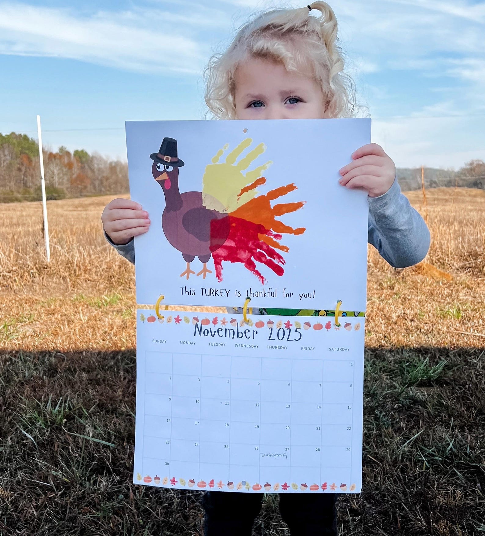 Printable DIY Handprint Calendar for Kids Handprints for February 2025 ...