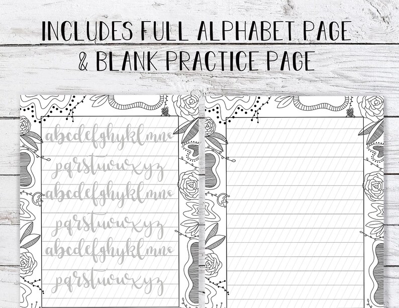 Beginners Guide to Hand-Lettering Lowercase & Uppercase | Etsy