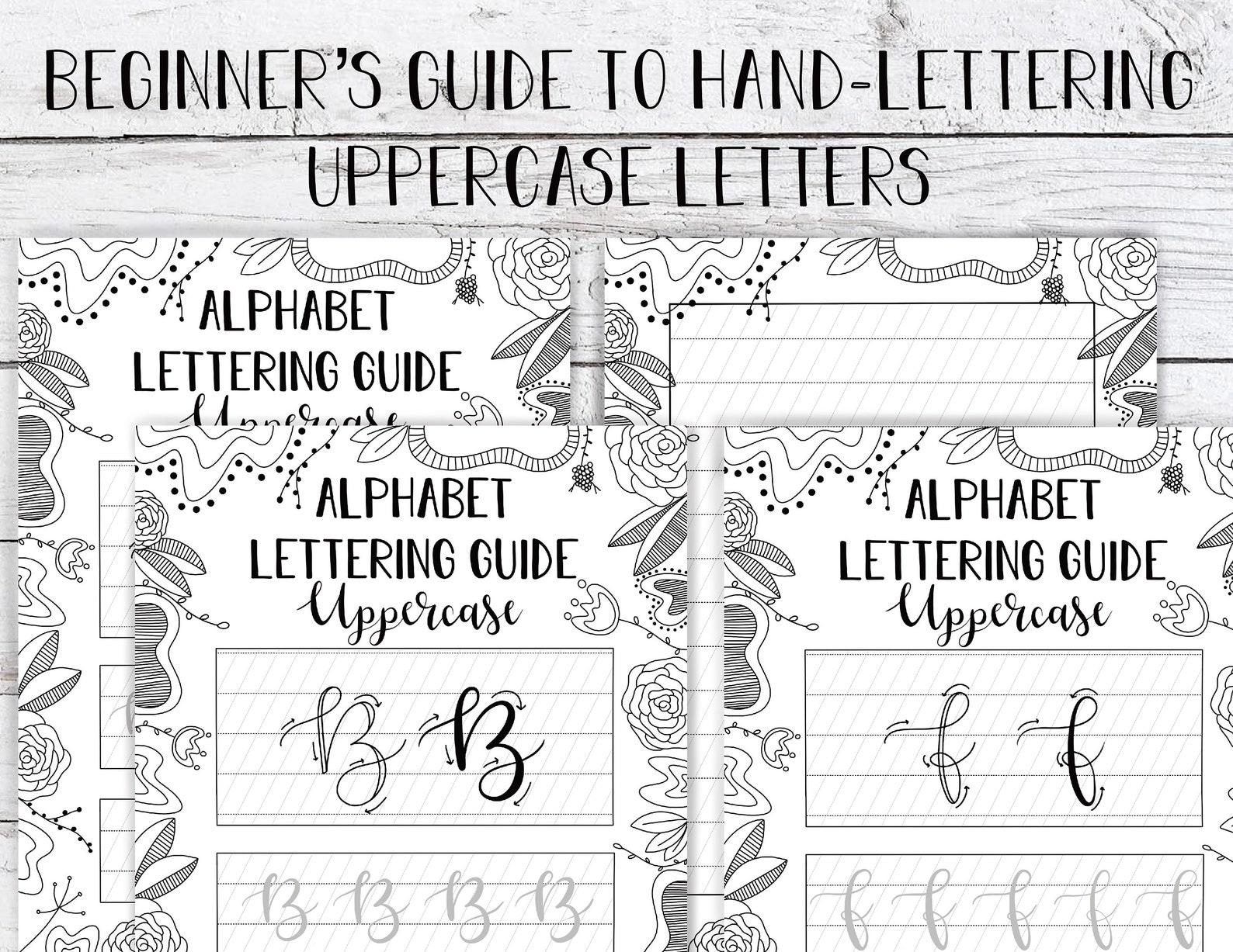 Beginners Guide to Hand-lettering Lowercase & Uppercase - Etsy