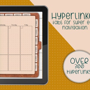HYPERLINKED Digital Teacher Planner, 9 Week Lesson Planner, Weekly ...