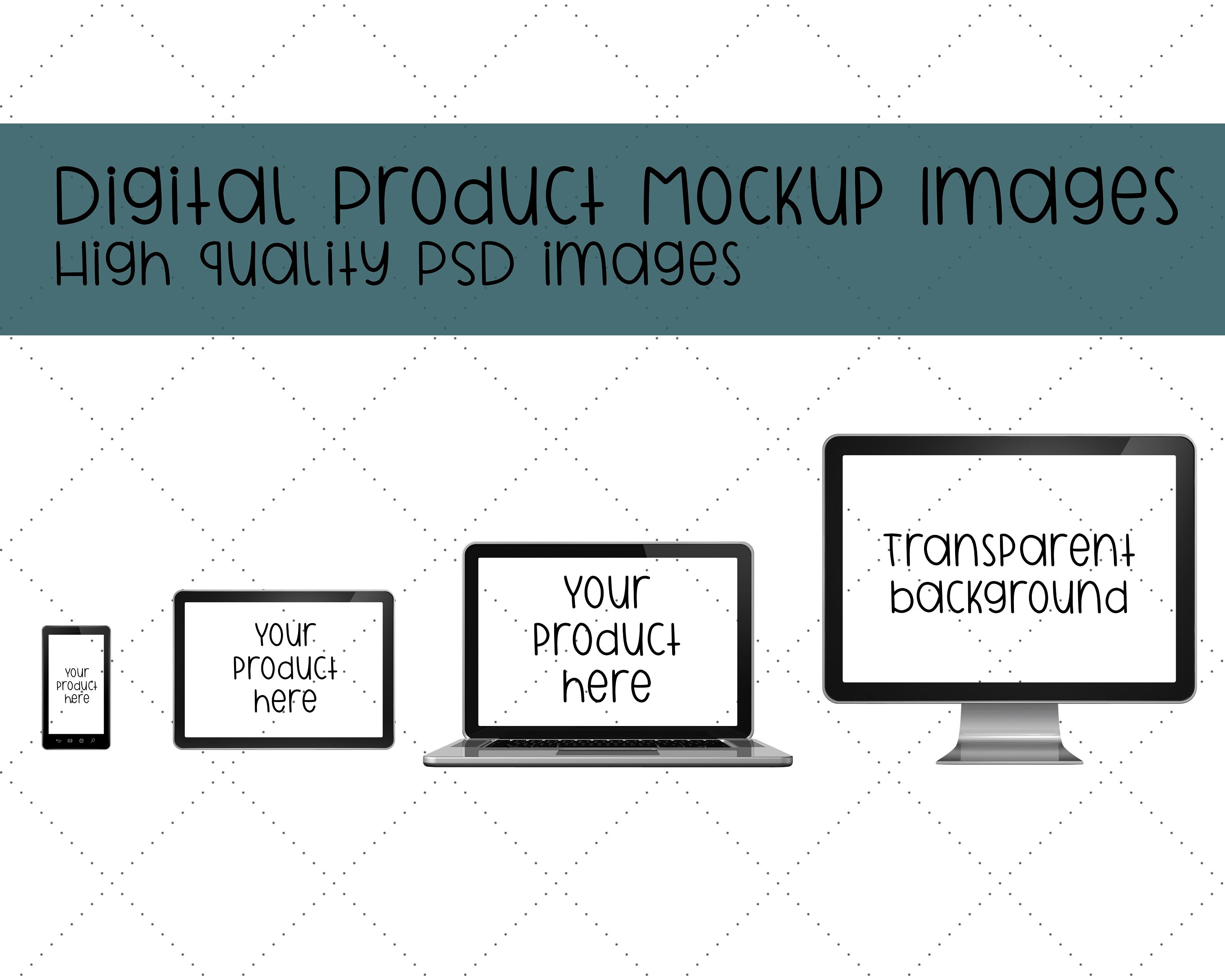 Digital Product Mock-ups, Computer Mockup Images, PSD Images for ...
