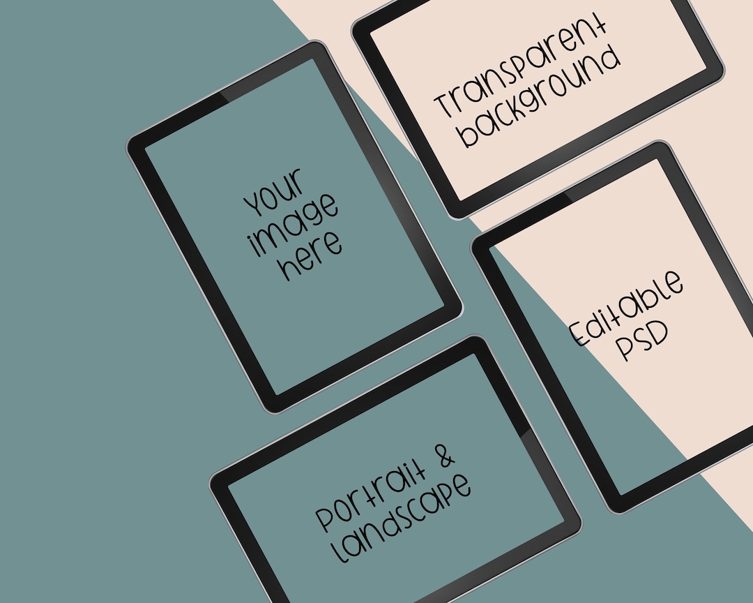 Digital Product Mock-ups, iPad Mockup Images, PSD Images for Digital ...