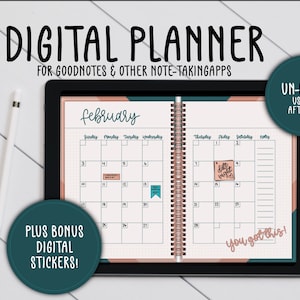 DIGITAL PLANNER for Ipad, Tablet | Goodnotes, Notability, Note-taking ...