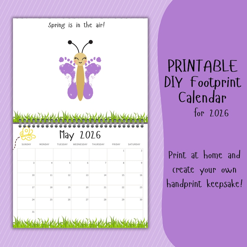 Footprints Calendar - Etsy