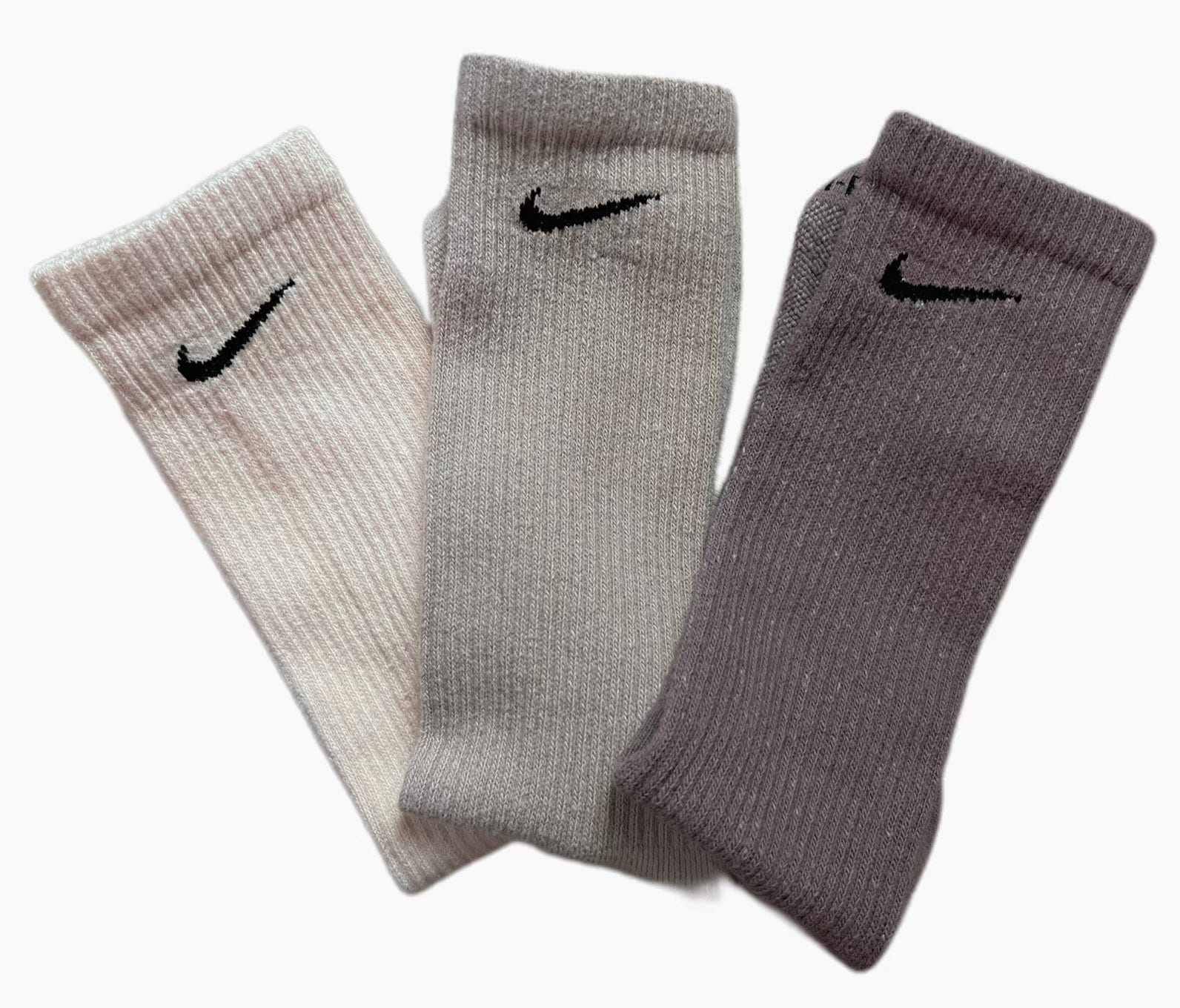 3 - Pack Nike Earth Tones Crew Socks / Dri Fit / Solid Dye - Etsy