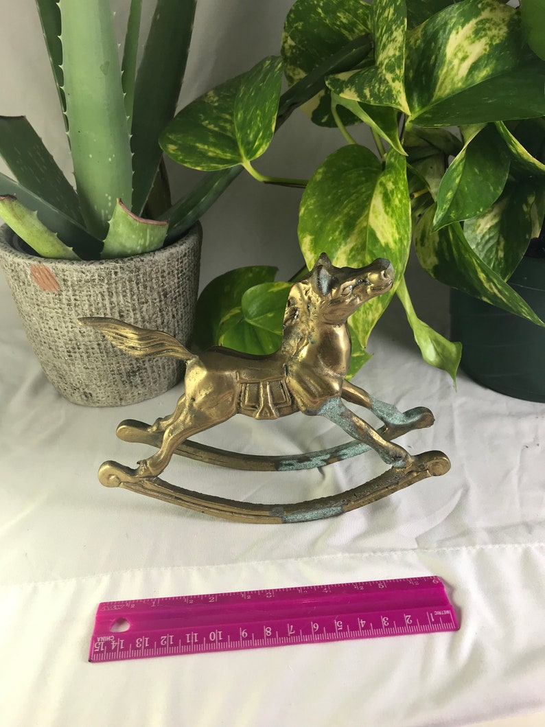 Vintage Metal Rocking Horse - Etsy