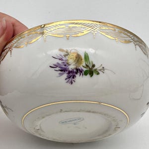 Antique German Meissen Porcelain Floral Bouquet Trinket Jewelry Gift ...