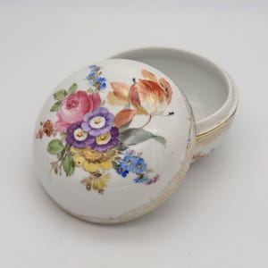 Antique German Meissen Porcelain Floral Bouquet Trinket Jewelry Gift ...