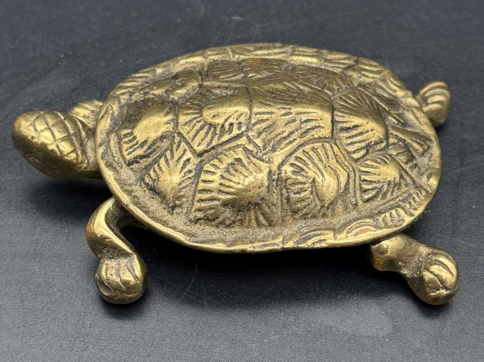 Antique Vintage Brass Hinged Turtle Trinket Box Made in England - Etsy