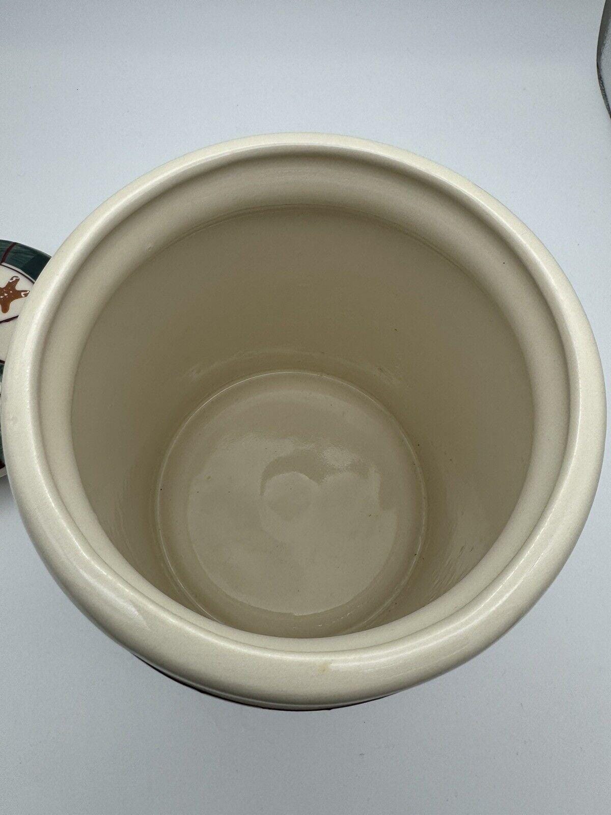 Hartstone Pottery Gingerbread Plaid Three Quart Cookie Jar Canister ...