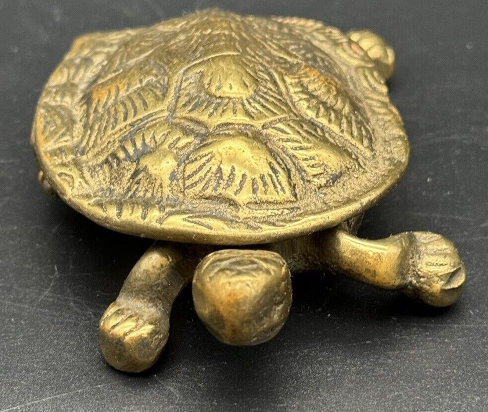 Antique Vintage Brass Hinged Turtle Trinket Box Made in England - Etsy