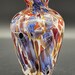 Hand Blown Art Glass Vase Signed August Hueter New York 98 Vibrant ...