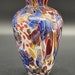 Hand Blown Art Glass Vase Signed August Hueter New York 98 Vibrant ...