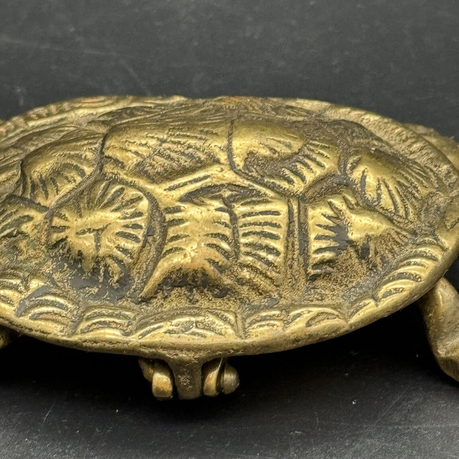 Antique Vintage Brass Hinged Turtle Trinket Box Made in England - Etsy
