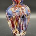 Hand Blown Art Glass Vase Signed August Hueter New York 98 Vibrant ...