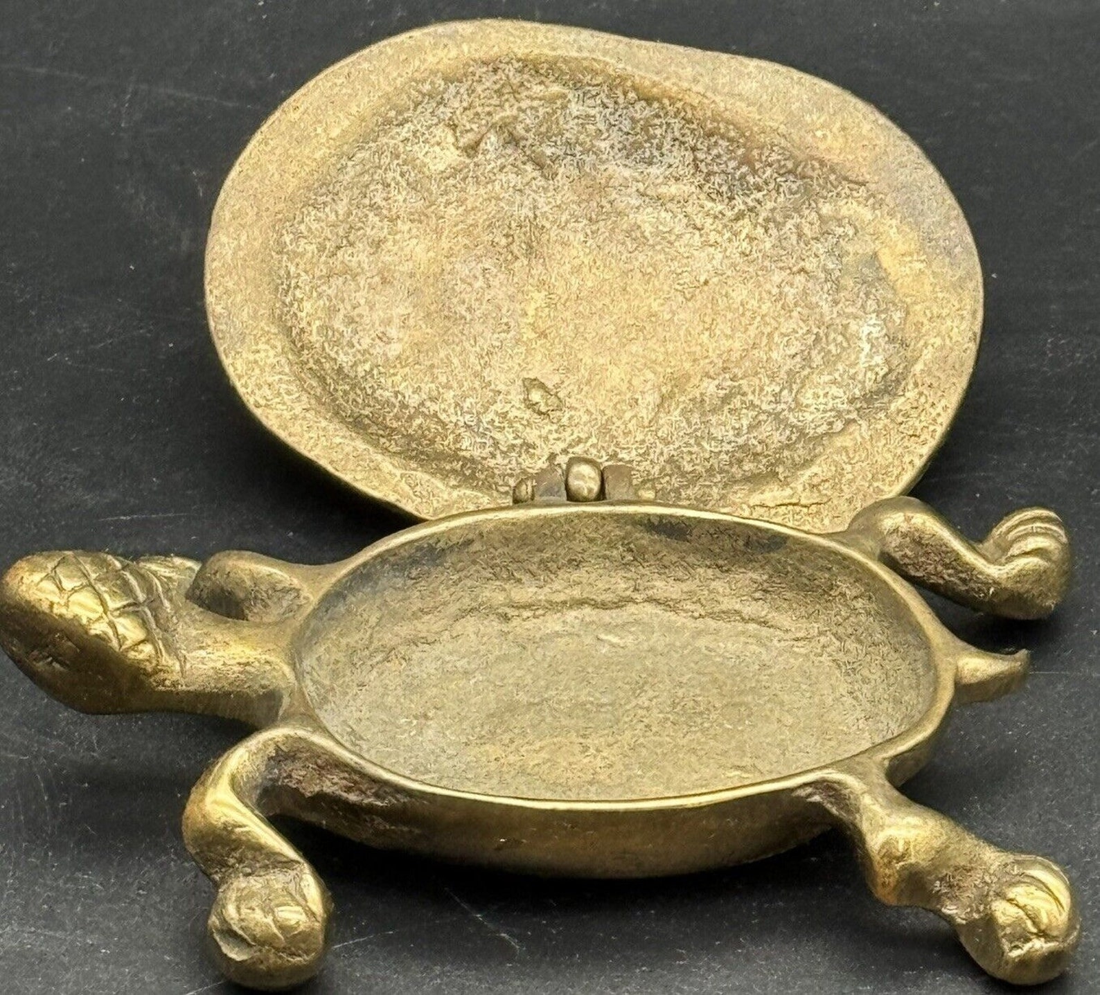 Antique Vintage Brass Hinged Turtle Trinket Box Made in England - Etsy